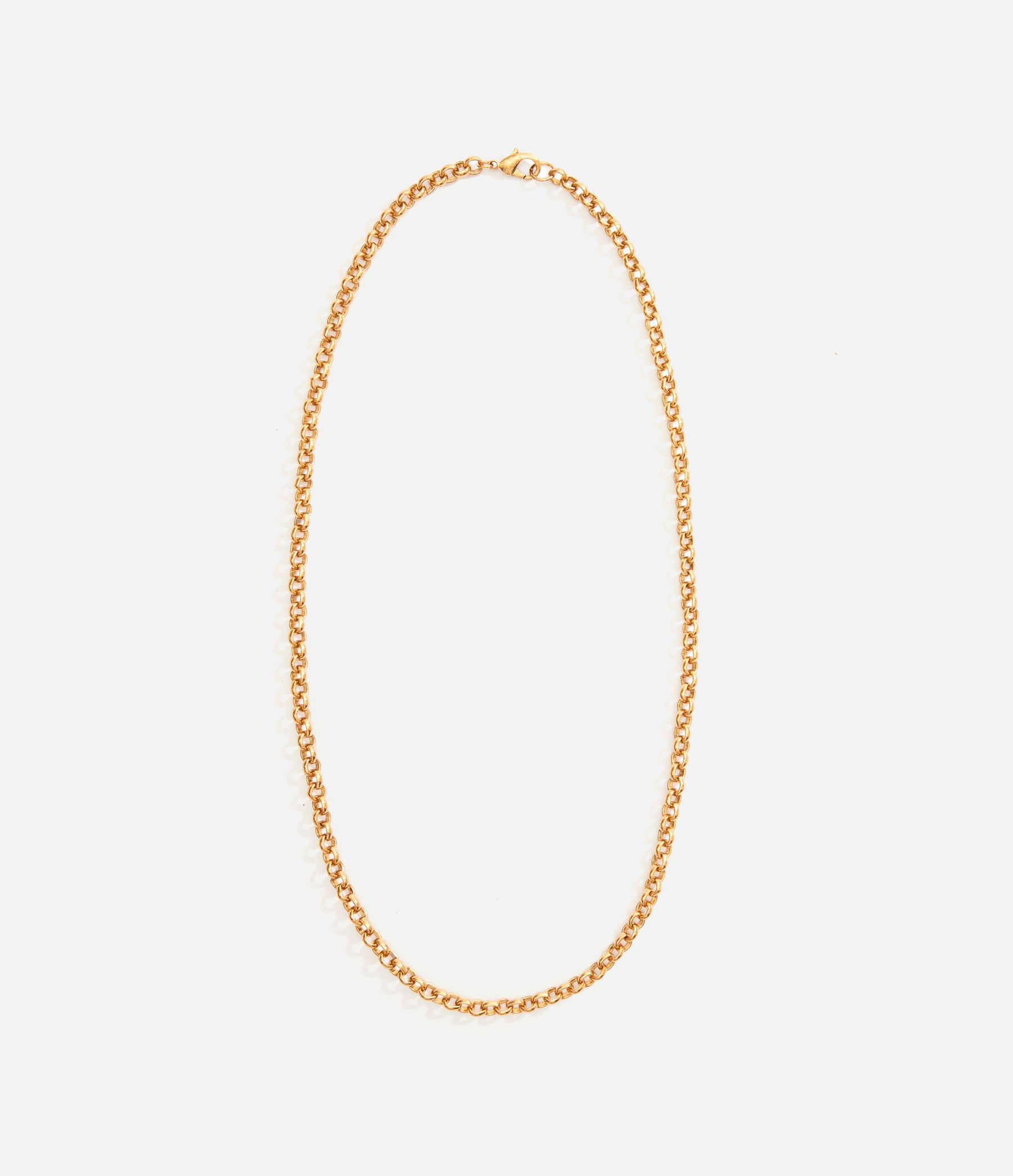 Large Circle Link Chain Necklace